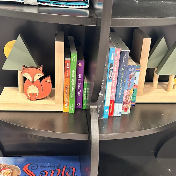 Blue Whale and Waves Bookends, Children’s Under the Sea Decor, Coastal ...