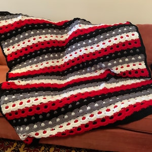 Crochet Pattern: Blanket Peaked Shell Ripple Afghan Includes - Etsy