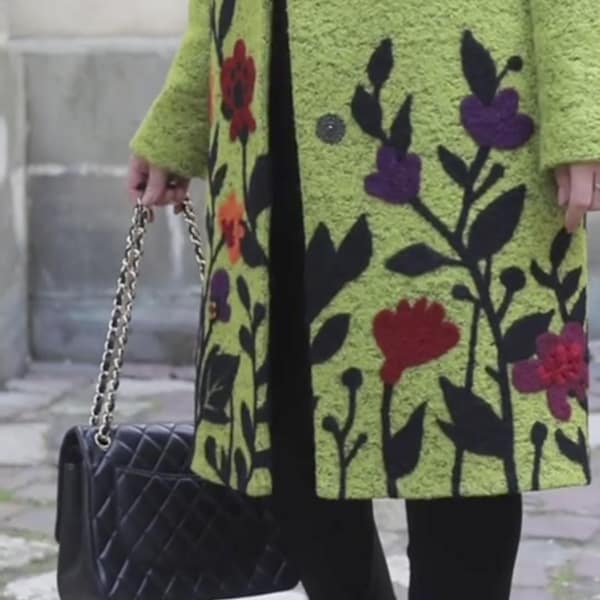 Woolen Winter Coat/handmade Embroidery on the Coat/premium Quality Coat ...