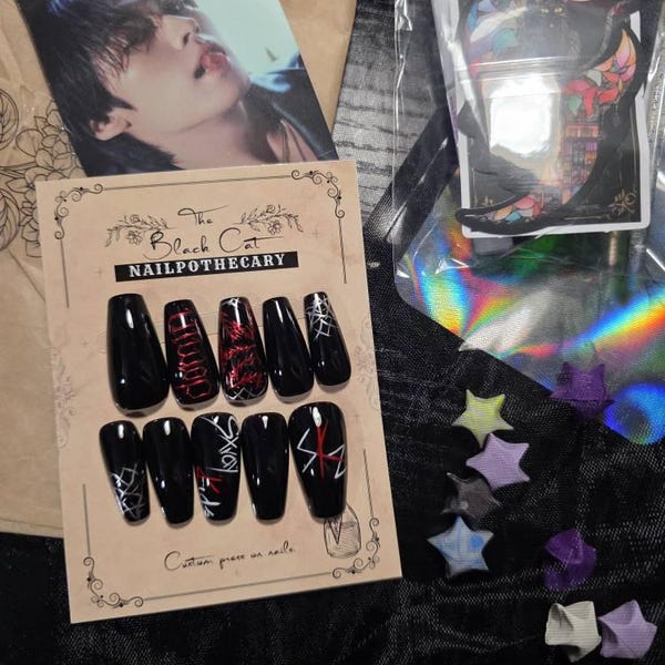 Demon Marked | Saja Boys Inspired | Kpop Demon Hunters Inspired Nails ...