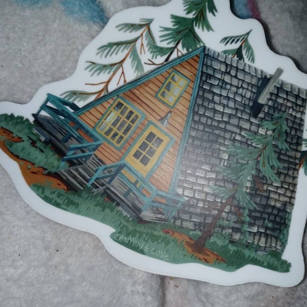 A-frame Cabin Sticker | Premium Die Cut Vinyl Stickers | Cabin Life ...