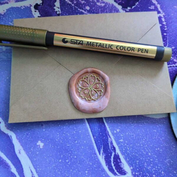 Shell Embossed Lacquer Seal, Personalized Seal Wedding Invitation ...