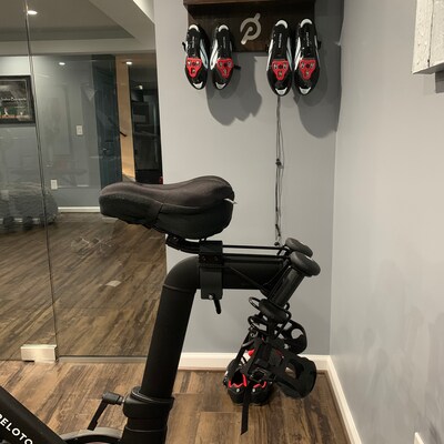 Peloton Inspired Home Cycling Station Shoe Rack Exercise - Etsy