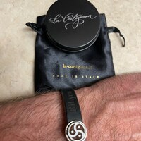 BDSM DOM Bracelet Master Leather Bracelet Personalized SIR - Etsy Norway