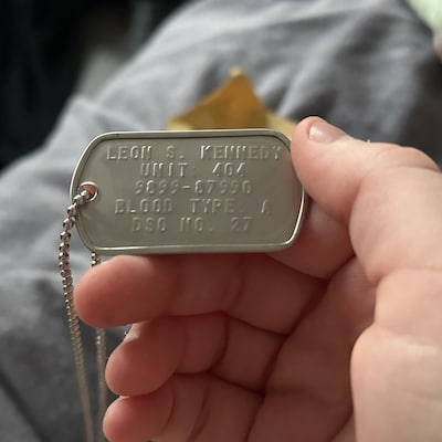 U.S. MILITARY Set PERSONALISED ARMY Dog Tags With Additional Red Medic ...