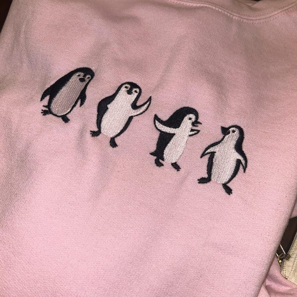 Embroidered Fall Leaves Crewneck, Cute Fall Foliage Sweatshirt, Autumn ...