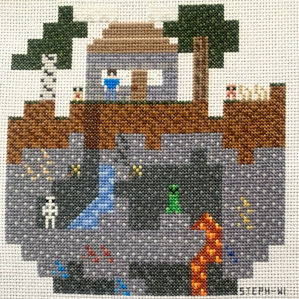 Pattern Bundle minecraft Cross Stitch // Gift for Child / Modern ...