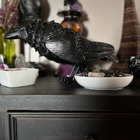 Wrought Iron Crow, Crow Sculpture. - Etsy Canada