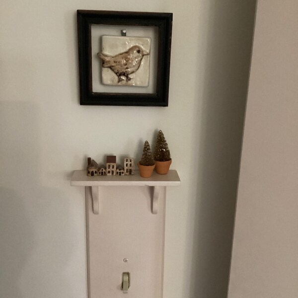 Sparrow Ceramic Tile, Bird Tile, Standing Bird Art, Painted Decorative ...