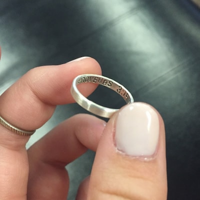 Thin Inner Message Custom Ring - Etsy
