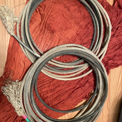 Real Used Cowboy Lariat-lasso Rope-western Decor-farmhouse - Etsy