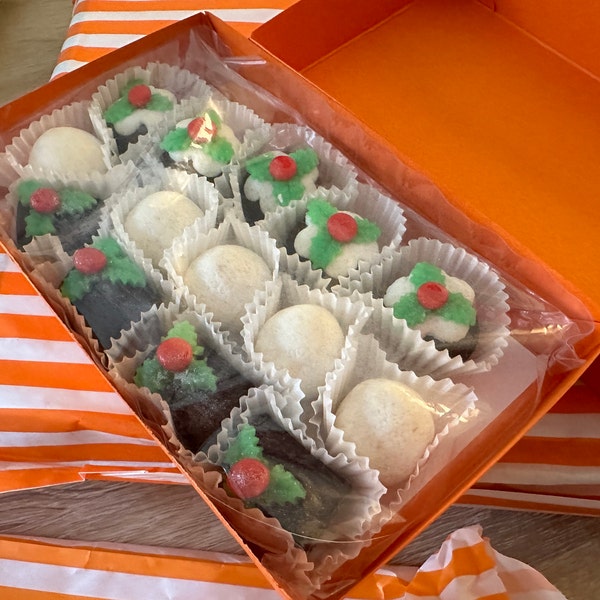 Marzipan British Afternoon Tea 18 Selection Box Birthday Vegan Foodie ...