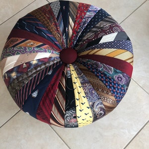 Custom Tuffet Stool Made With YOUR TIES - Etsy