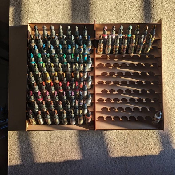 Wall Mounted Hobby Paint Storage Rack - Vertical - Etsy