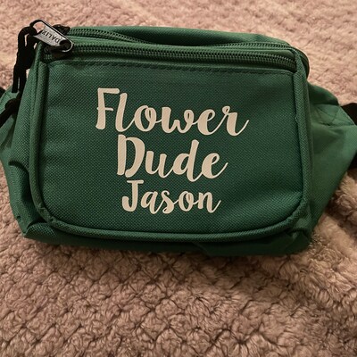 Flower Dude Personalized Fanny Packs /flower Man Waist Bag/the Flower ...
