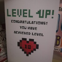Personalised Level up Birthday Card, Level up Card, Retro Gaming Card ...