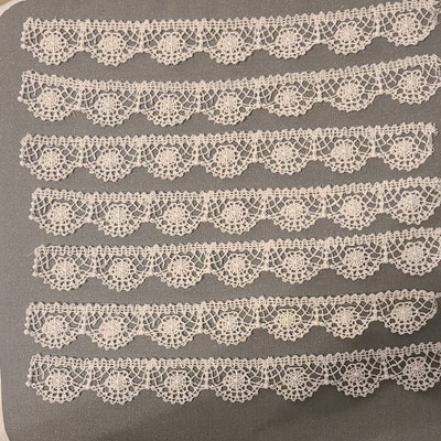 Set of Two FSL Borders. Battenberg Lace Trim. Taj Lace Borders. Machine ...