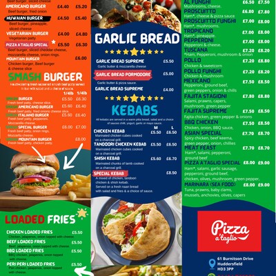 Burger and Fries Food Menu Editable Canva for Restaurant Desserts, Food ...