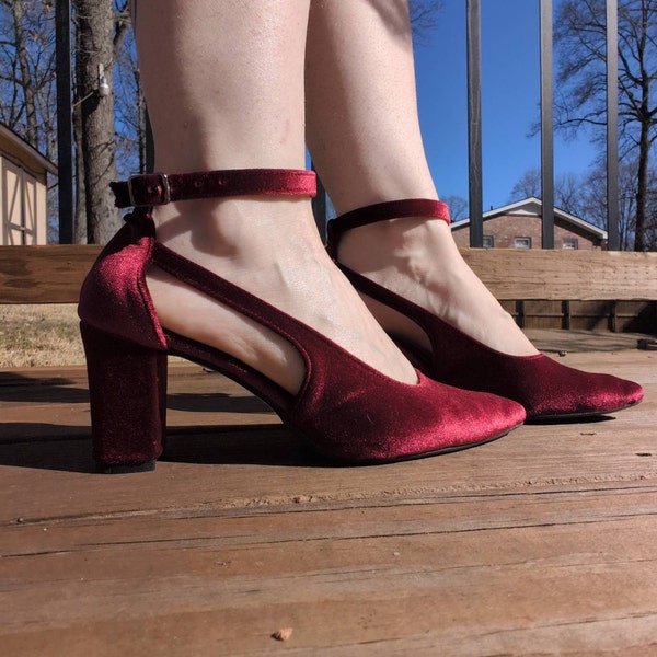 Cherry Red Mary Janes, Burgundy Mary Jane Shoes, Cherry Red Patent ...
