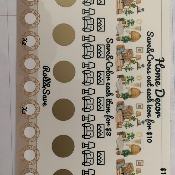 4-in-1 Father's Day Scratch off Savings Challenge - Etsy