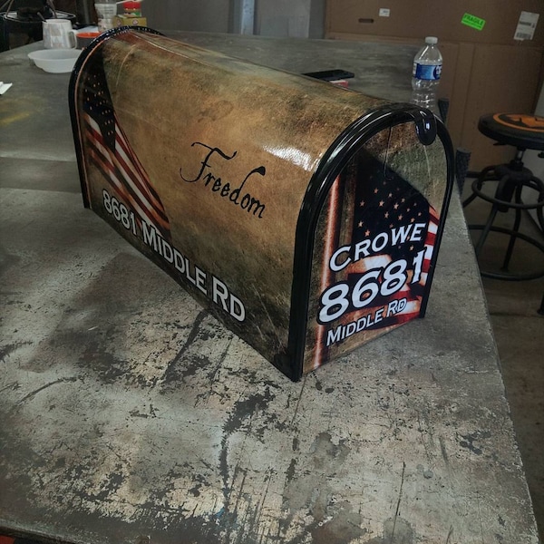 Wild West Custom Mailbox Featuring the Classic Lonesome Cowboy Riding ...