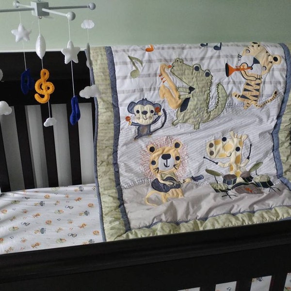 Music Note Mobile: Modern Baby Mobile, Musical Note Nursery, Music Note ...