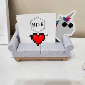 Couch/sofa Style Business Card Holder Loyalty Punch Card - Etsy