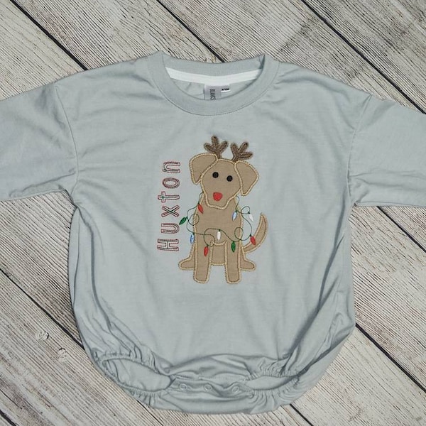 Christmas Dog Applique - Christmas Dog ZZ Applique Design - Dog ...
