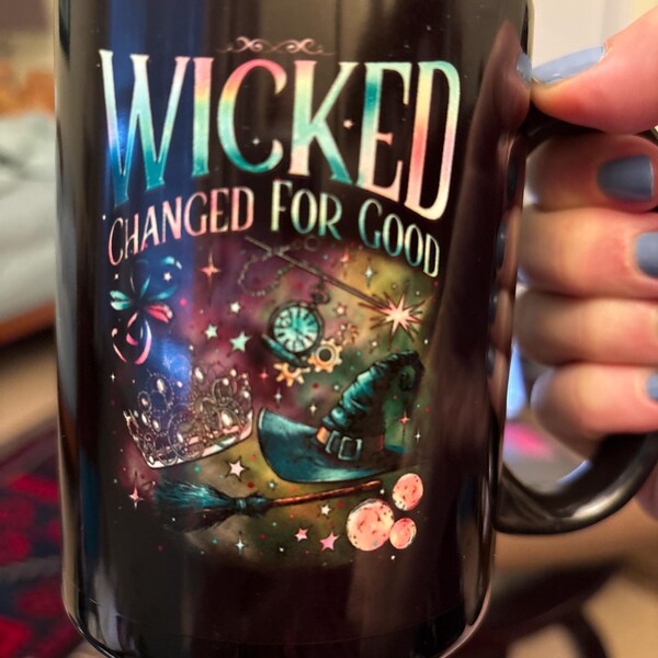 Elphaba Glinda Wicked Coffee Mug, Wicked Movie Musical Merch Mug, Pink ...