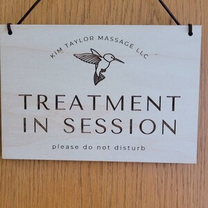 Treatment in Session Sign Open and Closed Sign Open Closed - Etsy Canada