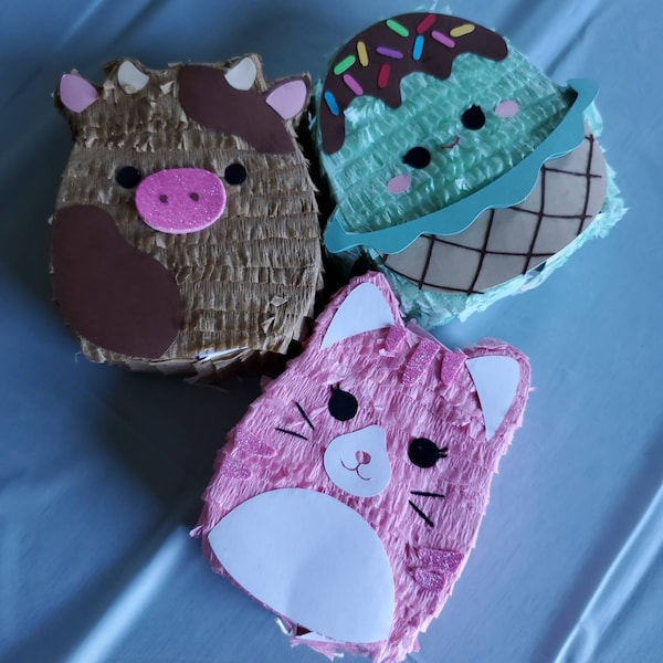 Mini Squishmallow Pinata: Adorable Birthday Party Favors & Decorations ...