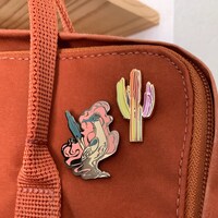 Cactus Pin.enamel Pin.cacti Pin.pink Cactus.cactus Art.arizona Pin ...