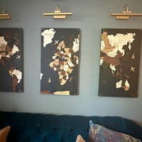 LED Weltkarte aus Holz - Etsy.de