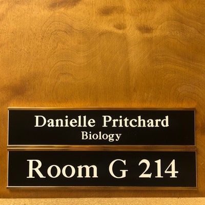 Name Plate, 2 X 8, 20 Color Combinations, Office/door Sign - Etsy