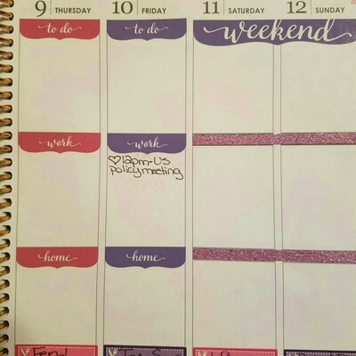 24 Custom or Blank Planner Headers, Fits Erin Condren 7x9 Vertical ...