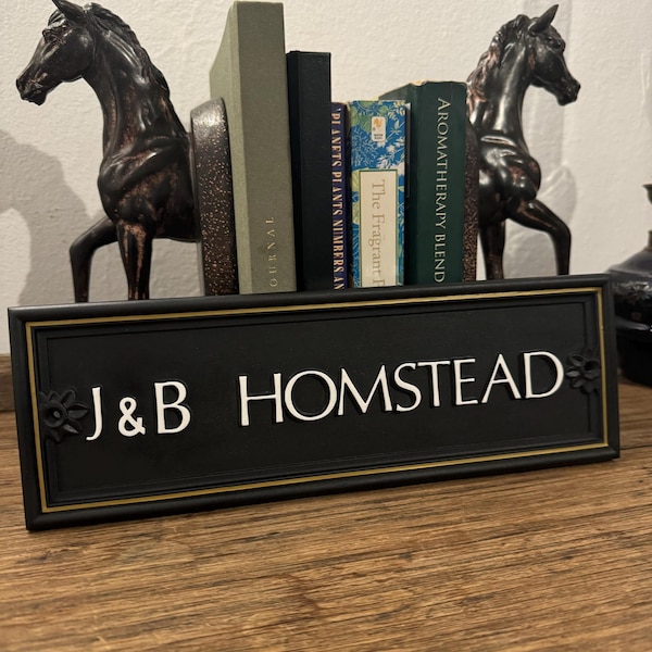 Square Solid Cast Resin House Number Sign Various Colours Available ...