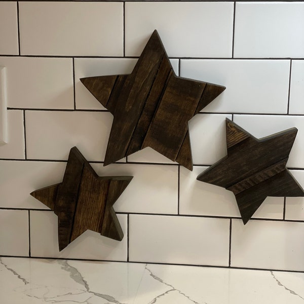 Rustic Home Decor, Farmhouse Decor, Wood Star, Country Home Decor ...
