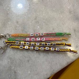 Custom Letter Keychain - Etsy