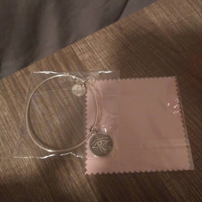 Alex and Ani M Initial Bangle Bracelet, Rafaelian Silver/gold, or Silver Retired and Rare ...