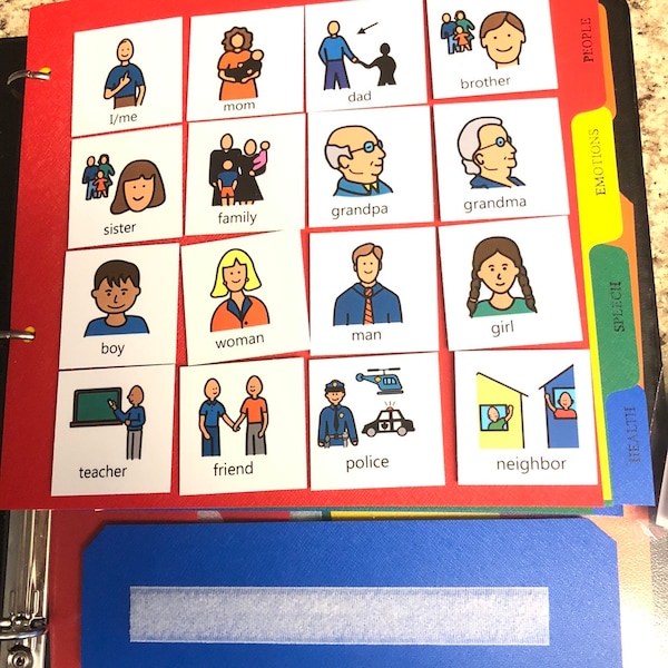My Communicaid 1 Communication Book 215 Cards Bilingual English Spanish ...