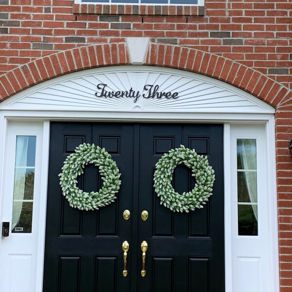 Colonial Cursive House Numbers: Regular Size - Etsy