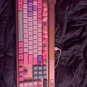 Pastel Pink Kawaii Cake Cupcake Candy Sweets Resin Keycaps - Etsy