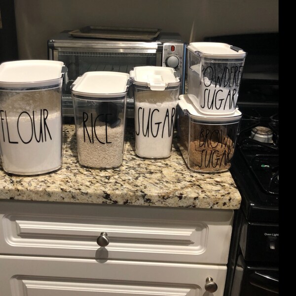 Custom Rae Dunn Inspired Vinyl 3" Decals-canister Labels-farmhouse ...