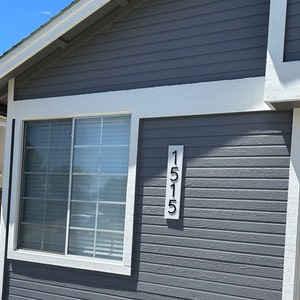 Modern House Numbers Available in Vertical and Horizontal Directions ...