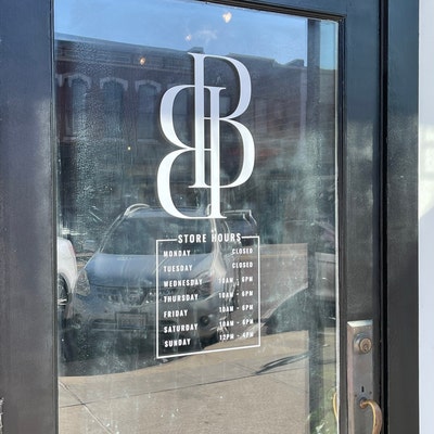 Business Logo Store Front Window Decal Custom Business Logo Vinyl Decal ...