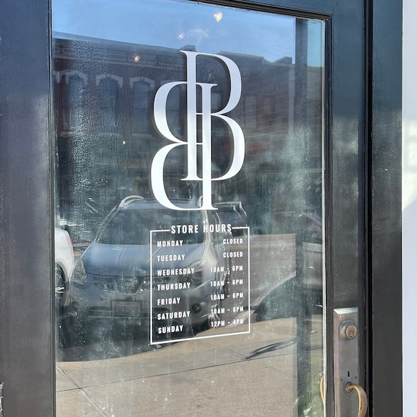 Business Logo Store Front Window Decal - Custom Business Logo Vinyl ...