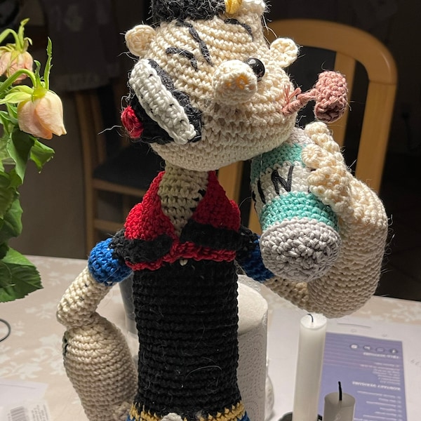 PDF Crochet Pattern Popeye Amigurumi English - German - Spanish - Etsy ...