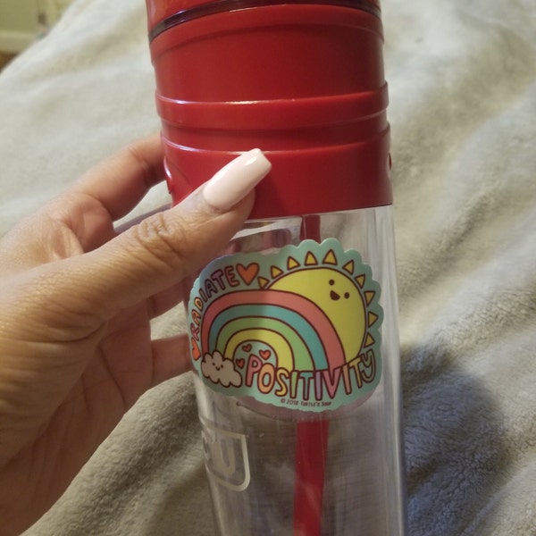 Positivity Sticker, Cute Vinyl Stickers for Laptops, Car Decals ...