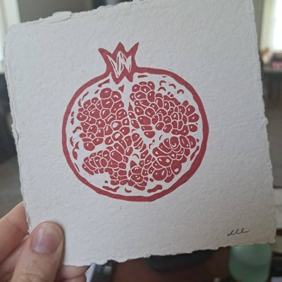 Snail Original Art Block Print Hand Carved Hand Printed - Etsy