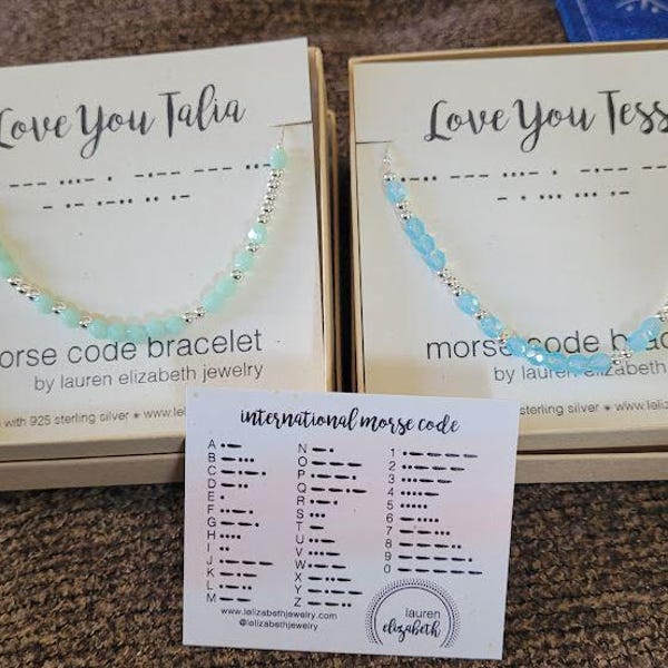 Custom Morse Code Bracelet - Birthday Gift for Best Friend ...